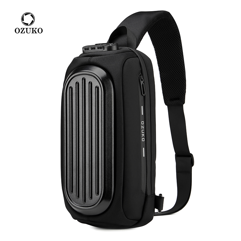 Ozuko 9562 New Stylish Crossbody Commuting Bag For Men Anti-Theft ...
